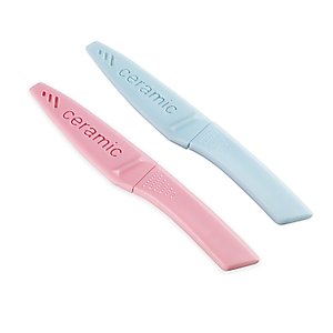 owfvlazi Ceramic Pairing Knives set, Food Knife, Lightweight Ceramic Knives Ceramic Blade Easy to Hold the Handle kItchen Tools (2 pack fruit knives)