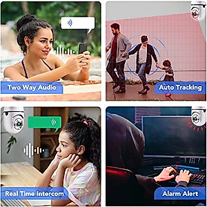 ORLMA Wireless WiFi Light Bulb Camera, 360 Degree E27 Bulb Security Camera Outdoor, Home Cameras with Human Motion Detection and Alarm (1PCS)