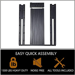 Rottnen Twin Metal Platform Bed Frame, Heavy Duty Steel Slat/Easy Assembly/No Box Spring Needed，14 Inches High Bed Frame with Ample Storage, Sturdy and Noise-Free, Black