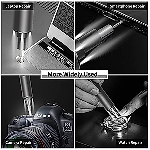 POWERGIANT Mini Electric Screwdriver, Small Portable Cordless Power Screwdriver Set with 55 Precision Bits & LED Light & Magnetic Mat, Handy Repair Tool for Phone Watch Camera Laptop