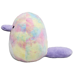 Squishmallows Original 14-Inch Brindall Rainbow Tie-Dye Platypus - Large Ultrasoft Official Jazwares Plush