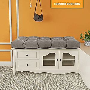ROFIELTY Custom Indoor Bench Cushions, Non-Slip Tufted Swing seat Cushions, Piano Bench Cushions, Sofa Cushions, Indoor/Outdoor Patio Cushions