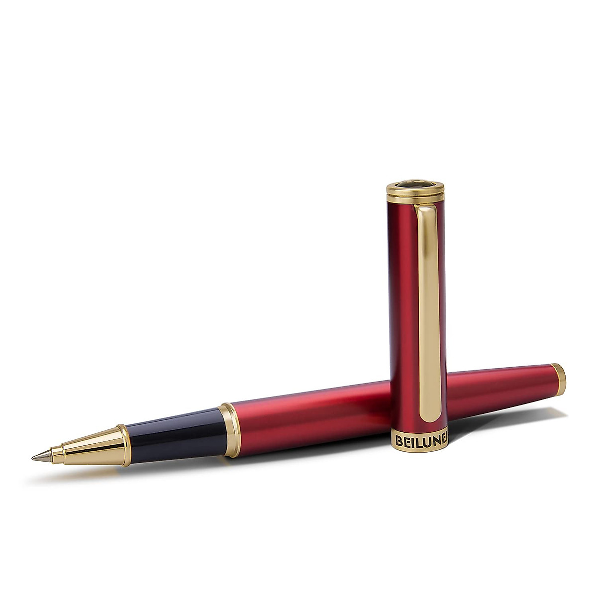 BEILUNER Luxury Rollerball Pen,24K Gold Trim,Noble and Elegant Designs,Schneider Ink Refill, Best Roller Ball Pen Gift Set for Men & Women, Professional, Executive Office, Nice Pens