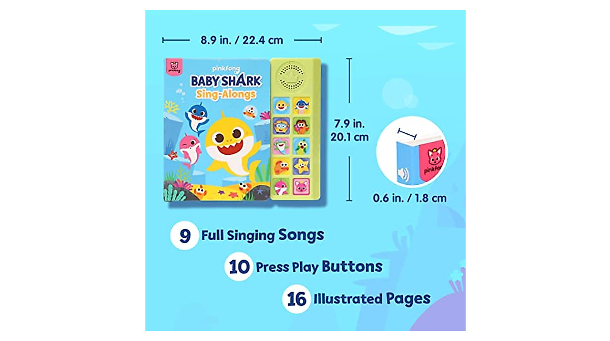 Baby Shark Interactive Sound Book - Sing Along! Ages 1-3