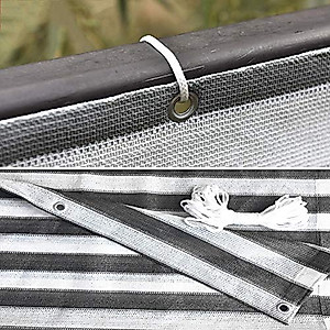 LIANGJUN Shading Sunshade Net, Privacy Fence Screen Mesh Sun Protection Backyard Rails Balcony Outdoor 168GSM, Customized (Color : A, Size : 0.9mX5m)