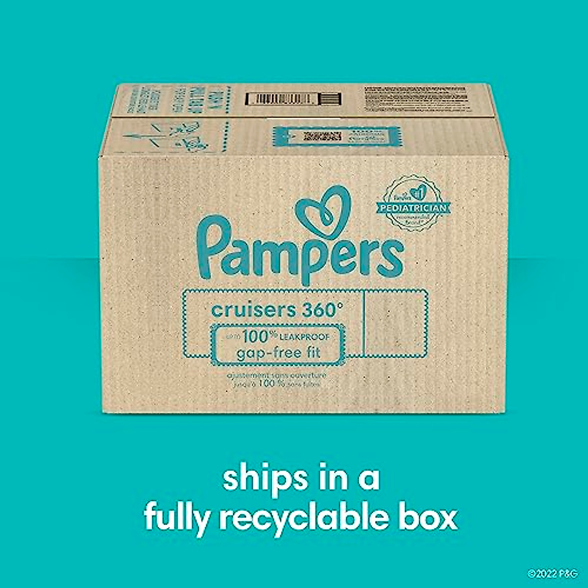 Pampers Diapers Size 7, 88 Count - Pull On Cruisers 360° Fit Disposable Baby Diapers with Stretchy Waistband, Packaging & Prints May Vary