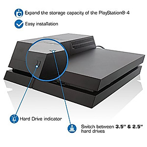 Nyko Data Bank Plus - Data Bank 3.5" Hard Drive Enclosure Upgrade Dock for PlayStation 4