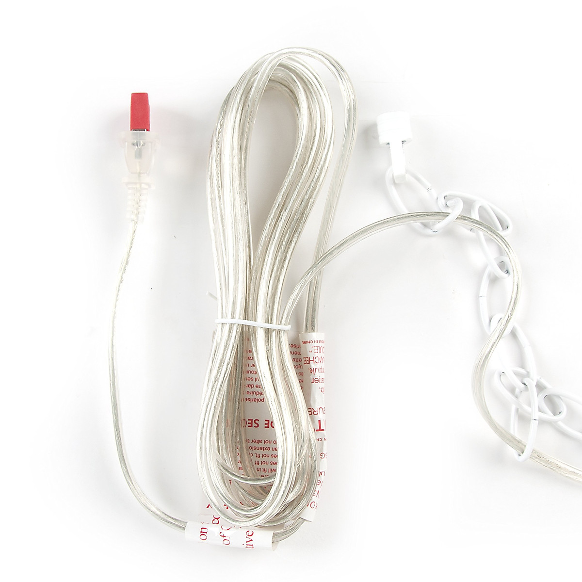 Tadpoles 3-Bulb Vintage Plug-In or Hardwired Mini-Chandelier, White Diamond