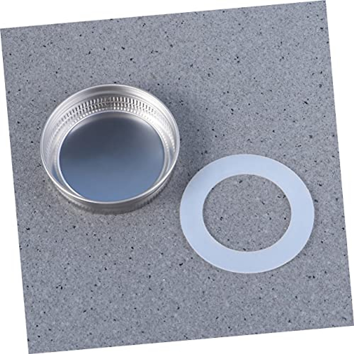 Mason Jar Lids Wide Mouth 1 5pcs Mason Jar Ball Canning Lids Jar Sealing Lid Home Use Mason Jar Lid Sealing Lid with Silicone Gasket Leakproof Cover Sealing Cap Can Lid Metal