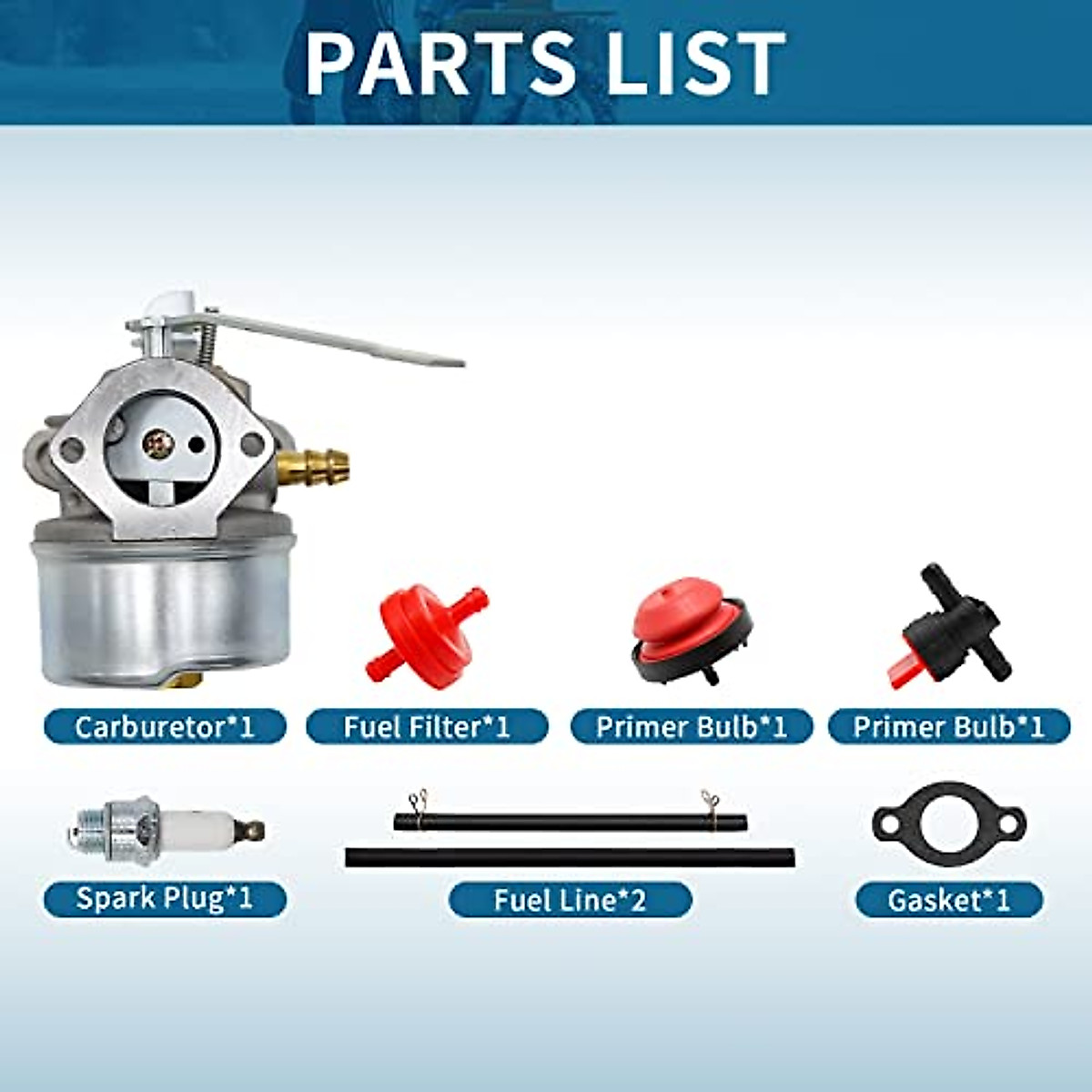 Anxingo 632557 632560 Carburetor Replacement for Tecumseh 632552 632557A 632557 632560A Replacement for Toro 38190 38191 38195 38196 38400 38405 Snow Blower Engine