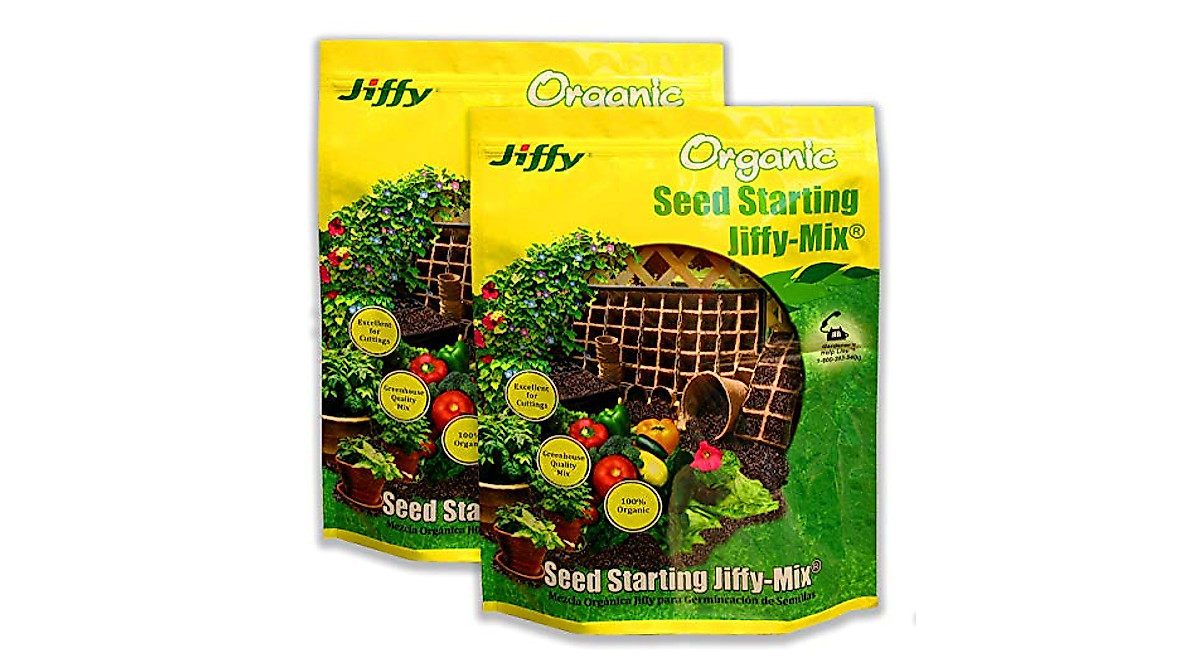 Jiffy Organic Seed Starting Soil Mix - 10 QT (2-Pack)
