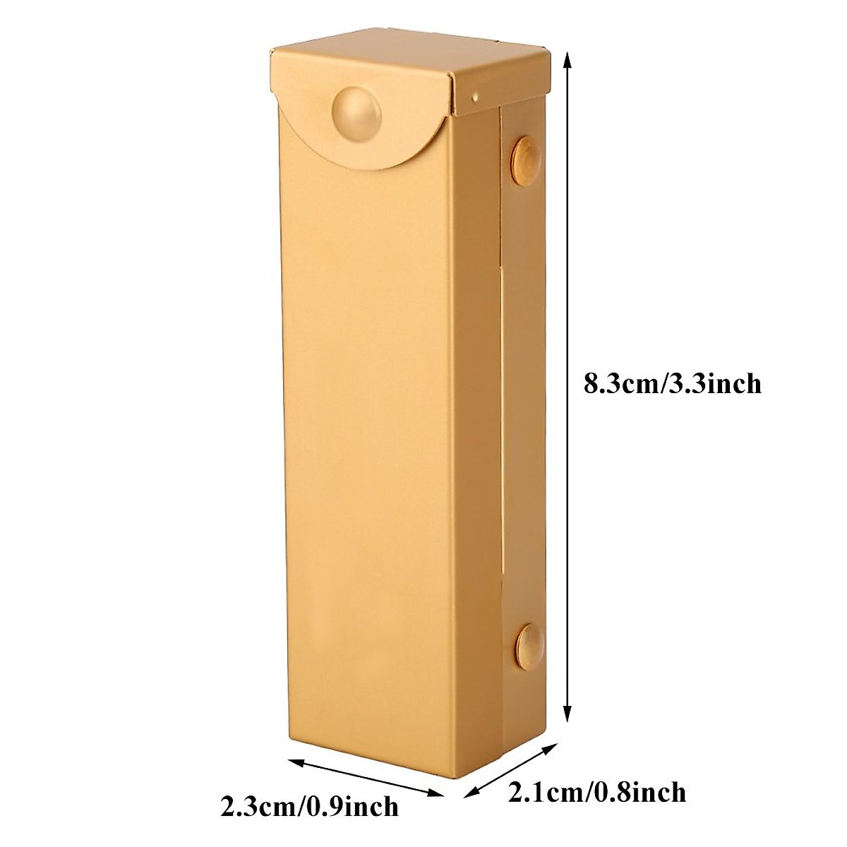 5pcs Table Game Dice, Aluminium Alloy Table Game Poker Games Dices Set with Storage Box for Table Games Poker Monopoly(Gold-Rectangle Box)