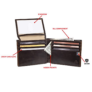 Columbia Men's Rfid Blocking Passcase Wallet Accessory, -brown Deschutes, One Size