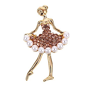 Tofficu 1pc Girl Brooch Cap Decorations Rhinestone Accessories for Women Rhinestone Brooch Alloy Rhinestone Brooch Pin Backpacks Jackets Hat Peal Breastpin Zinc Alloy Brooch Zinc Alloy
