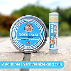 Pawtitas Nose Balm for Dogs for Moisturizers Dry, Chapped, Cracked, and Crusty Dog Noses Providing a Layer of Protection on Your Dog Snout Manufactured with Certified Organic Ingredients 0.15 OZ