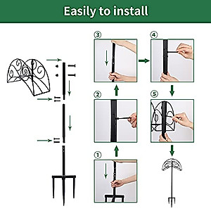 Garden Hose Holder Freestanding Hose Holder For Outside Detachable Water Hose Holder-Holds 125 Ft- Decorative Hose Storage For Garden, Yard