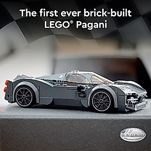 LEGO Speed Champions Pagani Utopia 76915 Race Car Toy Model Building Kit, Italian Hypercar, Collectible Racing Vehicle, 2023 Set