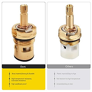 GOLACOD Bathroom/Kitchen/Bathtub Valve Cartridge Faucet Stem Fit for American Standard 2PCS Replaces 994053-0070A