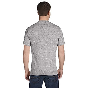Hanes Men's Tagless Comfortsoft Crewneck T-shirt (Pack of 5) (Medium, Grey)