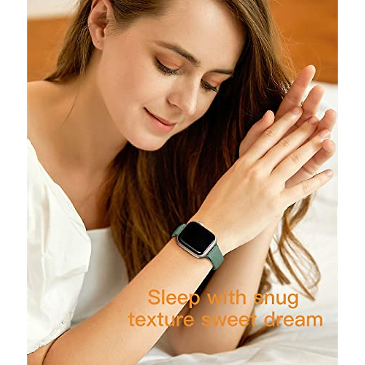 Charlam Compatible with Apple Watch Band 40mm 41mm 38mm for Women Girls, Cute Braided Stretchy Strap Comfortable Thin Elastic Nylon Wristbands for iWatch SE Series 8 7 6 5 4 3 2 1, 38 40 41 mm, B