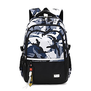 MITOWERMI Boys Backpack for Kids Camouflage School Bags for Elementary Primary Student Bookbags Middle Backpacks Teen Casual Travel Back Pack