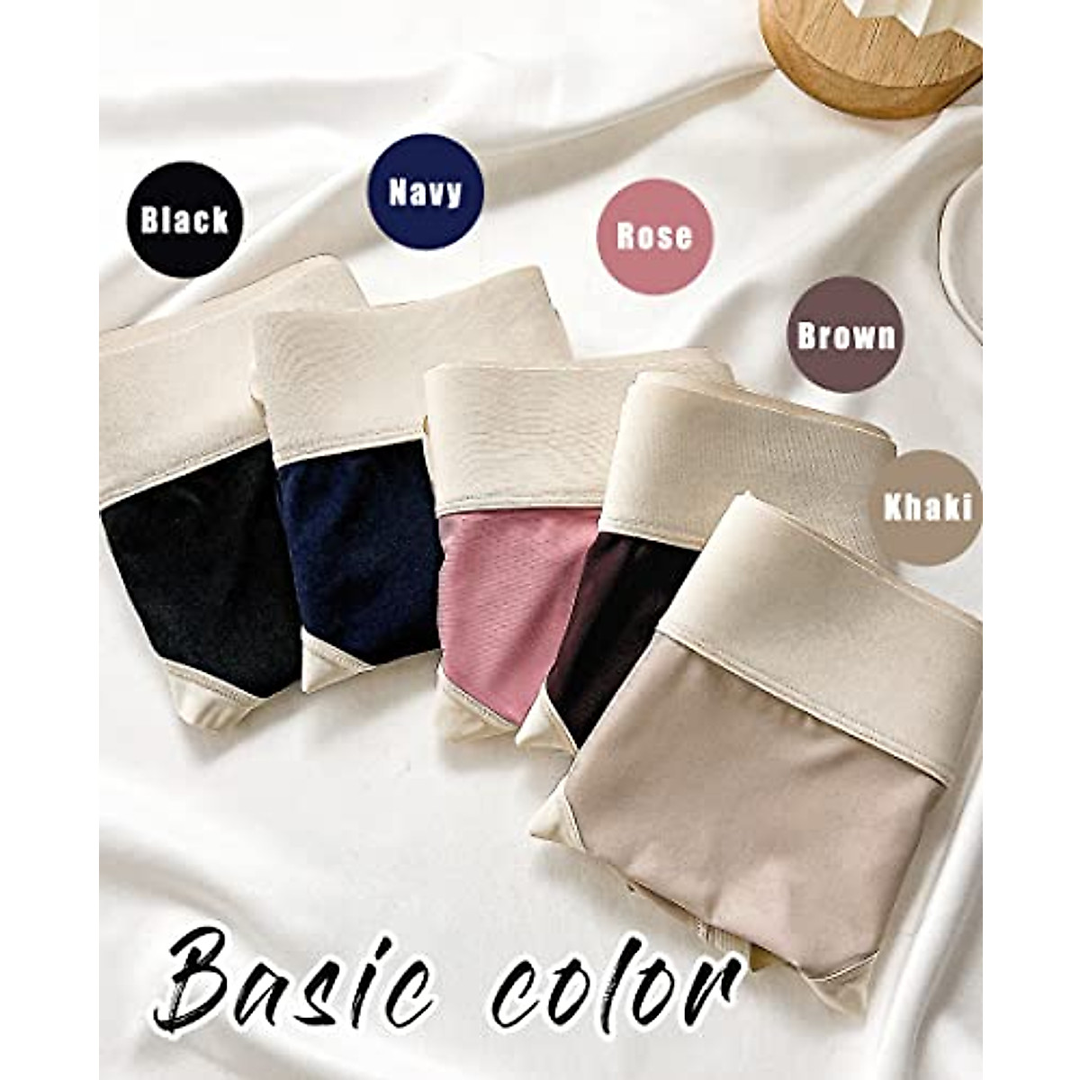 Knowyou High Waisted Underwear for Women Breathable Cute High Cut Panties for Ladies Women's Comfortable Full Coverage Brief