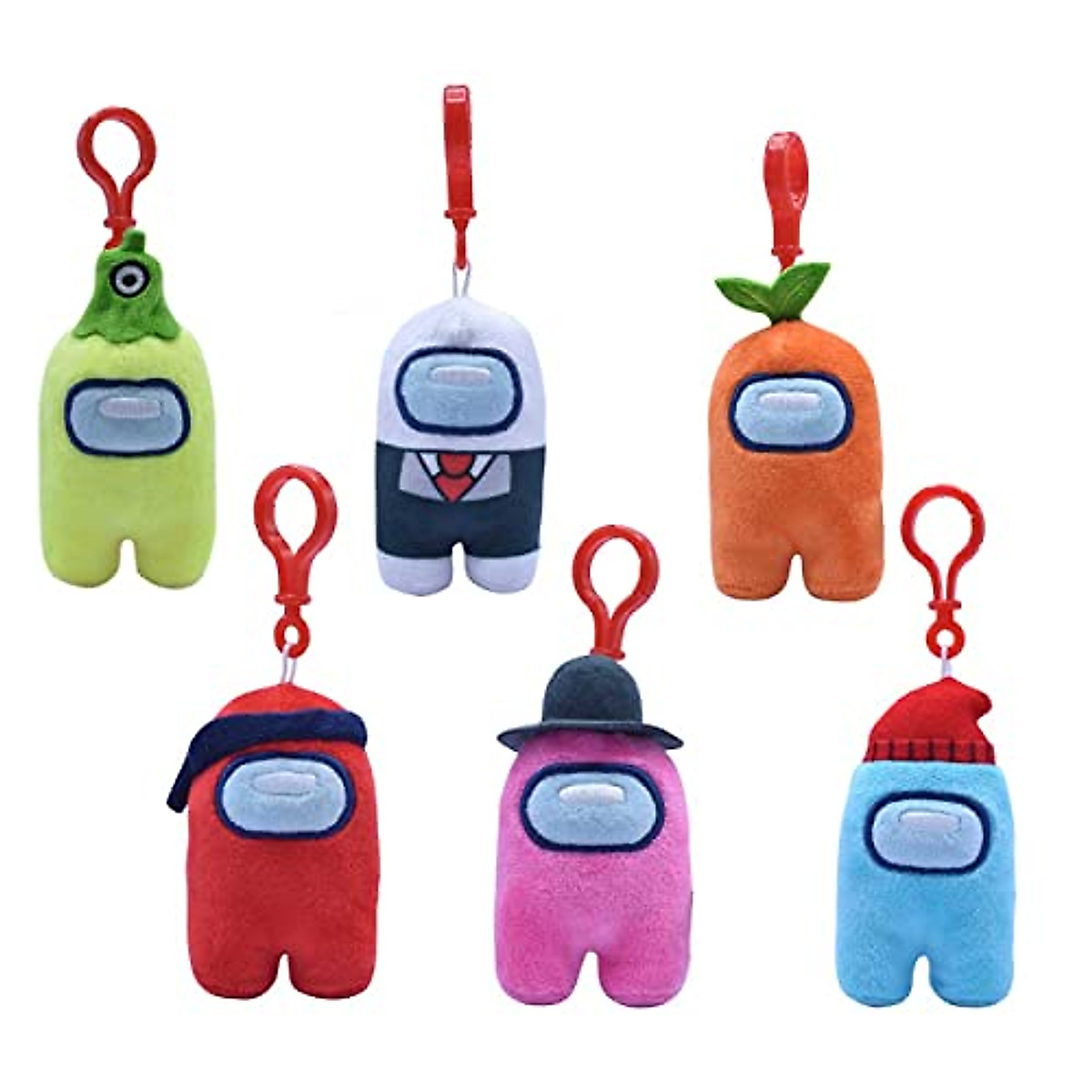Just Toys LLC Among US 3" Plush Backpack Hangers - Series 2