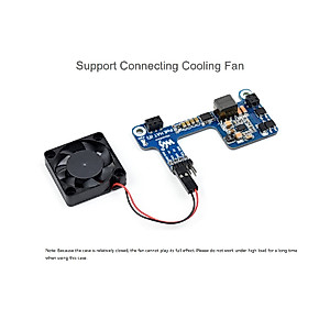Power Over Ethernet POE HAT for Raspberry Pi 4B/3B+, IEEE 802.3af-Compliant, Mini POE HAT Support Connecting Cooling Fan, Compatible with The Raspberry Pi Official Case