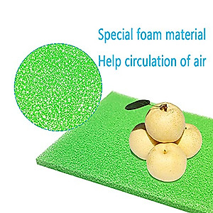 8 Pcs Fruit and Veggie Life Extender Liner,12 x 15 Inch Foam Refrigerator Shelf Liners,Food Life Extender Mats for Fridge Refrigerator Shelves,Drawers