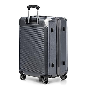 Travelpro Platinum Elite Hardside Expandable Spinner Wheel Luggage TSA Lock Hard Shell Polycarbonate Suitcase, Vintage Grey, Checked Medium 25-Inch