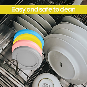 4pcs Ice Cream Containers Silicone Lids Compatible with Ninja Creami NC299AMZ NC300 NC301 Pints Ice Cream Maker, Silicone Covers Replacement BPA Free Storage for Ice Cream Accessories