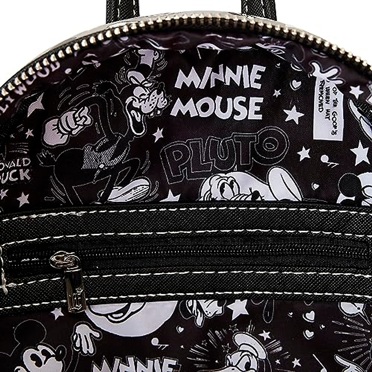 Loungefly Disney 100: Black and White Vault Mini-Backpack, Amazon Exclusive
