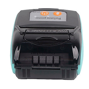 DAUERHAFT Thermal Printer, Wireless Portable Receipt Printer, Mini Bluetooth Thermal Bill Printer, 58mm 110-240V(Blue)