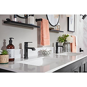 Moen FAUCET BATH GENTA MATTE BLK 1H 84760BL