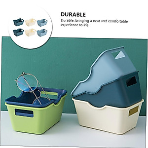 FRCOLOR Plastic Storage Basket 6pcs Box Storage Box Desktop Finishing Tray Pp Mini Plastic Storage Baskets