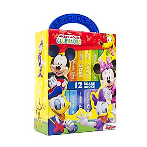 Disney Junior Mickey Mouse Clubhouse - My First Library Board Book Block 12-Book Set - PI Kids