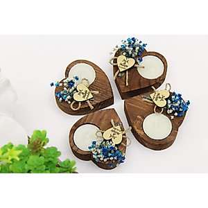 Personalized Heart Shaped Candle Holders,Wedding Favors,Guest Gifts, Candleholders and Tealights, Funeral Favors,Bridal Shower Candles, Favors For Guests