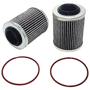 Gewxgzo 420956123 420956120 Oil Filter Glass Fiber Material Fit for Maverick X3 R MAX Sea-Doo GTI GTR GTS 90 900(2 Pack)