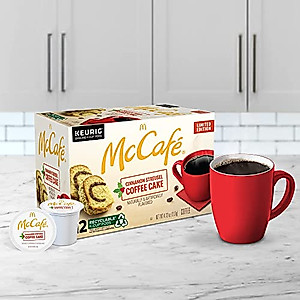 McCafe Cinnamon Streusel Coffee Cake Coffee, Keurig Single Serve K-Cup Pods, 72 Count