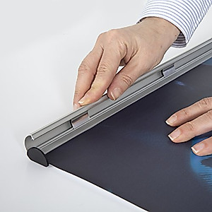 DisplaysMarket Poster Snap Set for 48" Poster Width 1.02" Silver Anodized Aluminum
