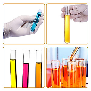 20x150mm 35ml Glass Test Tubes,20 Pcs Glass Test Tube with Cork Stoppers for Bath Salts,Candy Storage,Plants,Science Themed Party and Home Decoration