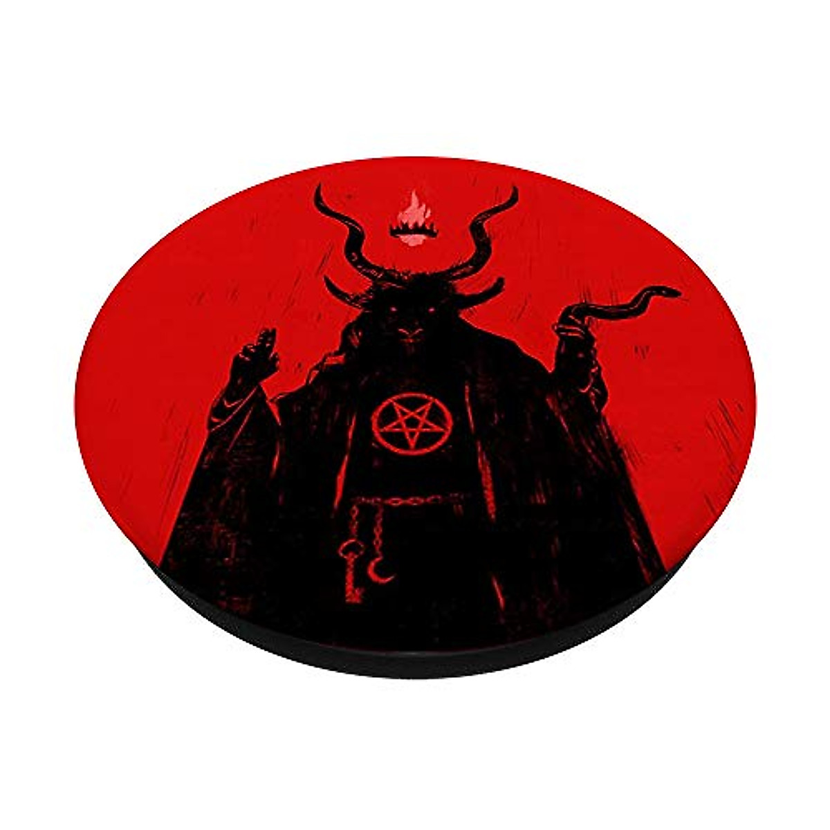Goat AntiChrist Satanism Devil Seal Goth Emo Gift Mystic PopSockets PopGrip: Swappable Grip for Phones & Tablets