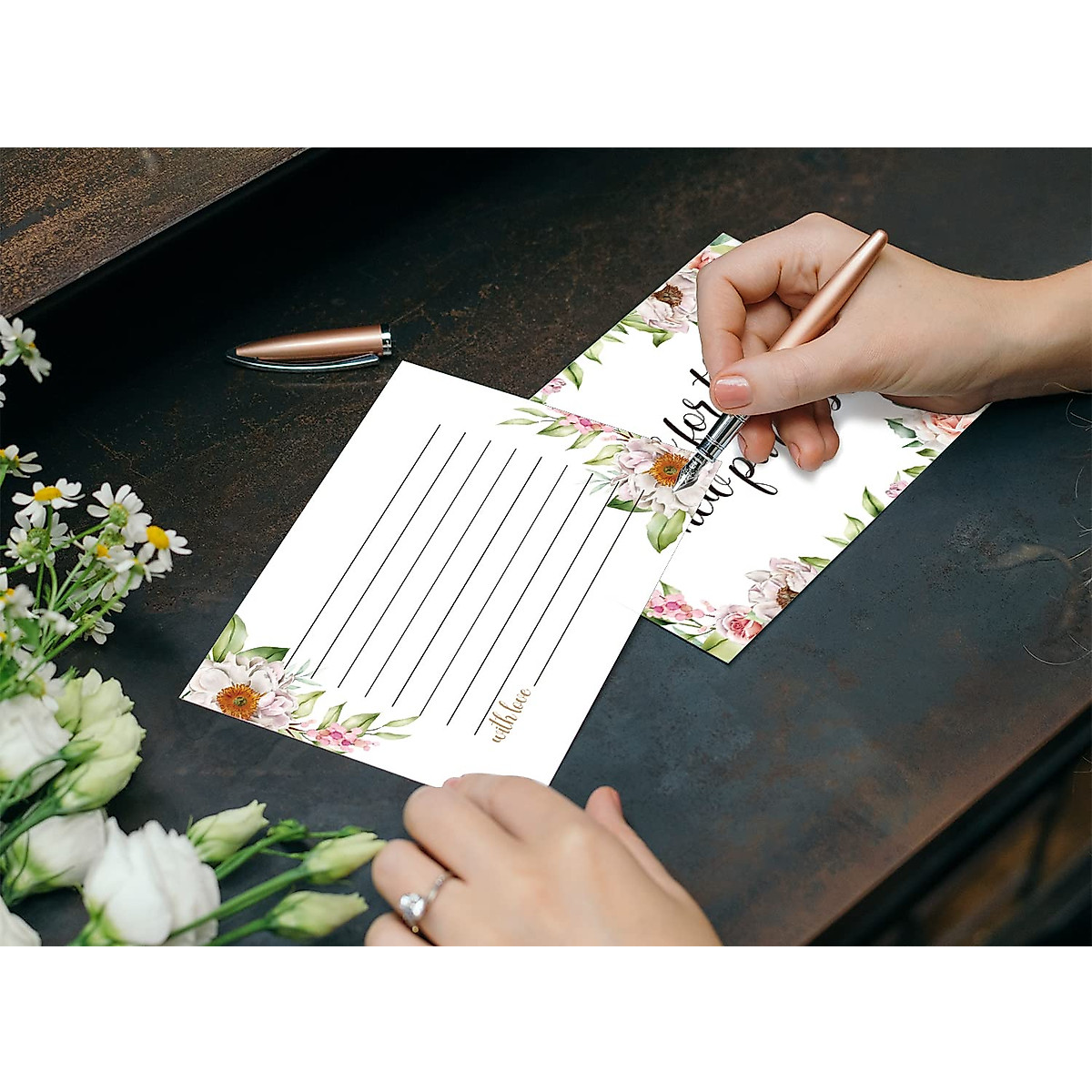 Toctose Advice for New Parents, Parenting Advice Card, Baby Shower Party, Tips for the Parents To Be，Includes a 5x7 Standing Sign and 25 4x6 Advice Cards(JYC033)