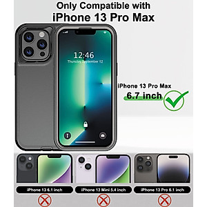 Protebox for iPhone 13 Pro Max Case, [Shockproof/Dust-Proof] Heavy Duty Protection Cover Case for iPhone 13 Pro Max 6.7 inch (Black/Gray)