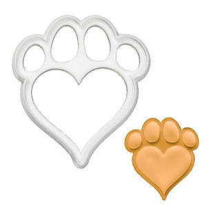 Heart Paw cookie cutter - Large size, 1 piece - Bakerlogy
