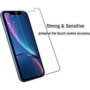 VectorTech Compatible with iPhone XR Screen Protector, iPhone 11 Screen Protector, Tempered Glass Film for Apple iPhone XR and iPhone 11, 3-Pack Clear