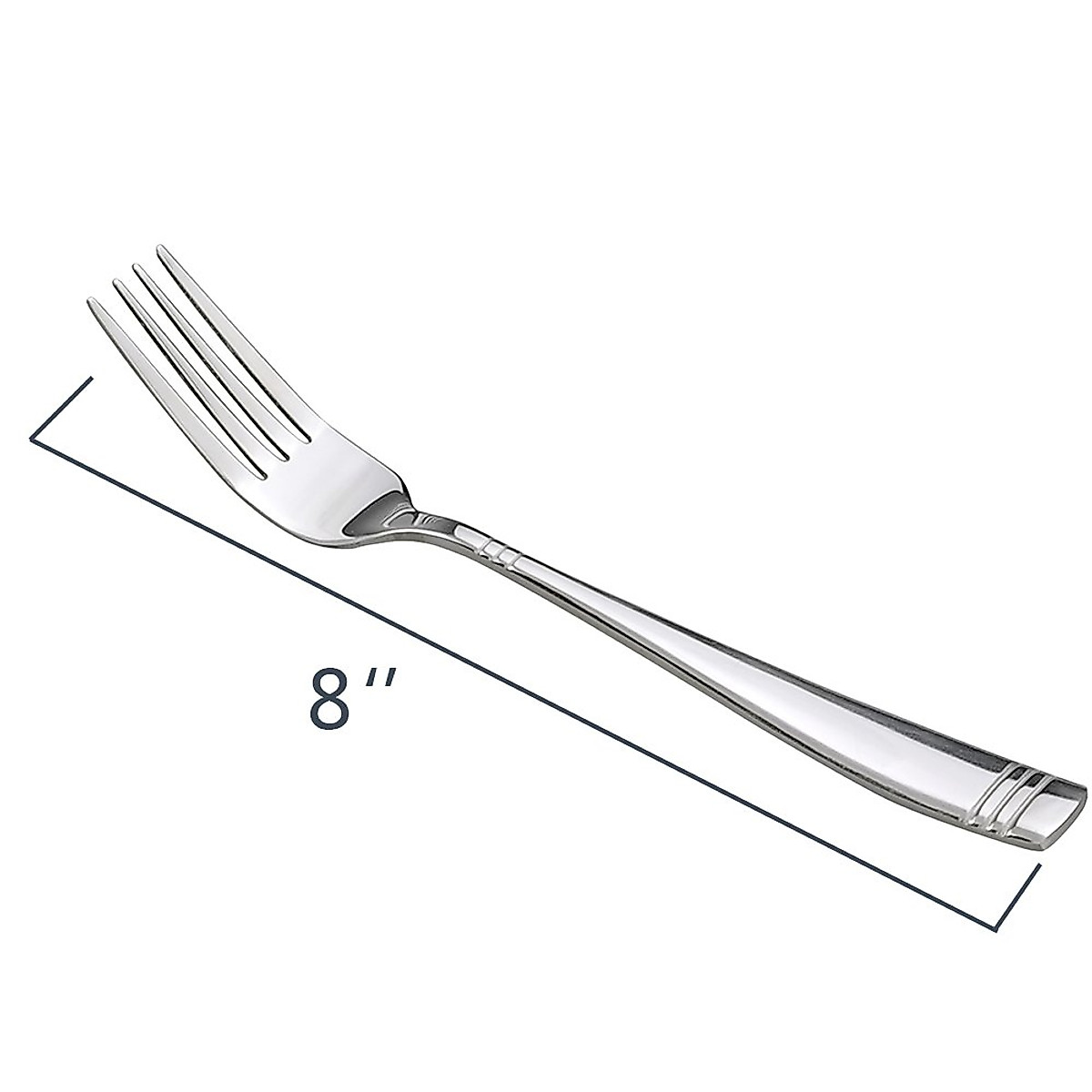 Obstnny Stainless Steel Dinner Fork, 8-Inch, Set of 12