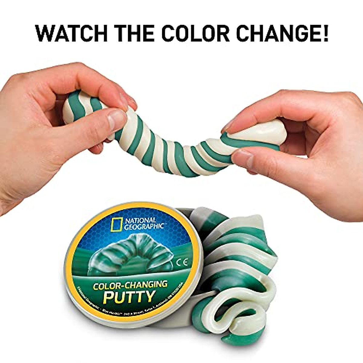 NATIONAL GEOGRAPHIC Mega Slime Kit & Putty Lab - 4 Types of Slime Plus 4 Types of Putty Including Magnetic Putty, Slime Kit for Boys and Girls, Sensory Putty Toy & Science Kit (Amazon Exclusive)