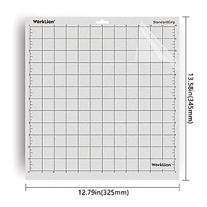 WORKLION Cutting Mat for Silhouette Cameo: (12x12 inch,3 Mats) Standard Grip Adhesive Sticky Durable Non-Slip Clear Craft Cut Mats - Replacement Accessories for Silhouette Cameo 4/3/2/1