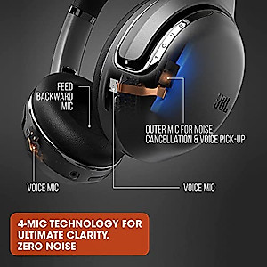 JBL Tour ONE Wireless Noise Cancelling Bluetooth Headphones, Hi-Res Audio, Perfect Voice Clarity Phone Calls, up to 50H Battery, Google Assistant and Amazon Alexa (Black) (Renewed)